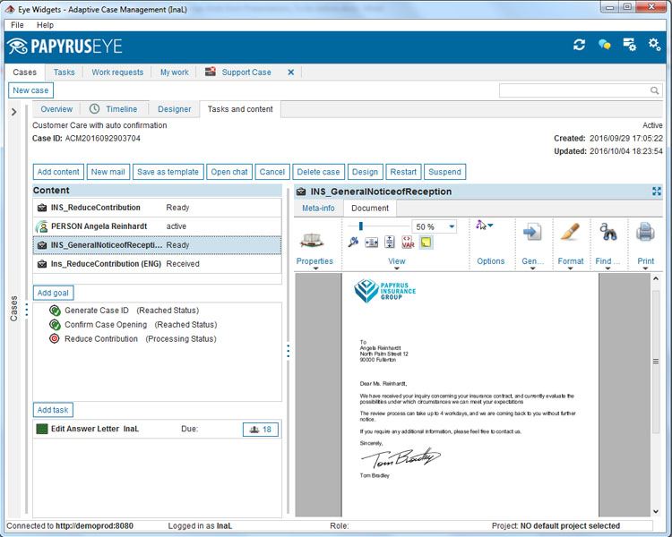 Papyrus Software - Adaptive Case Management